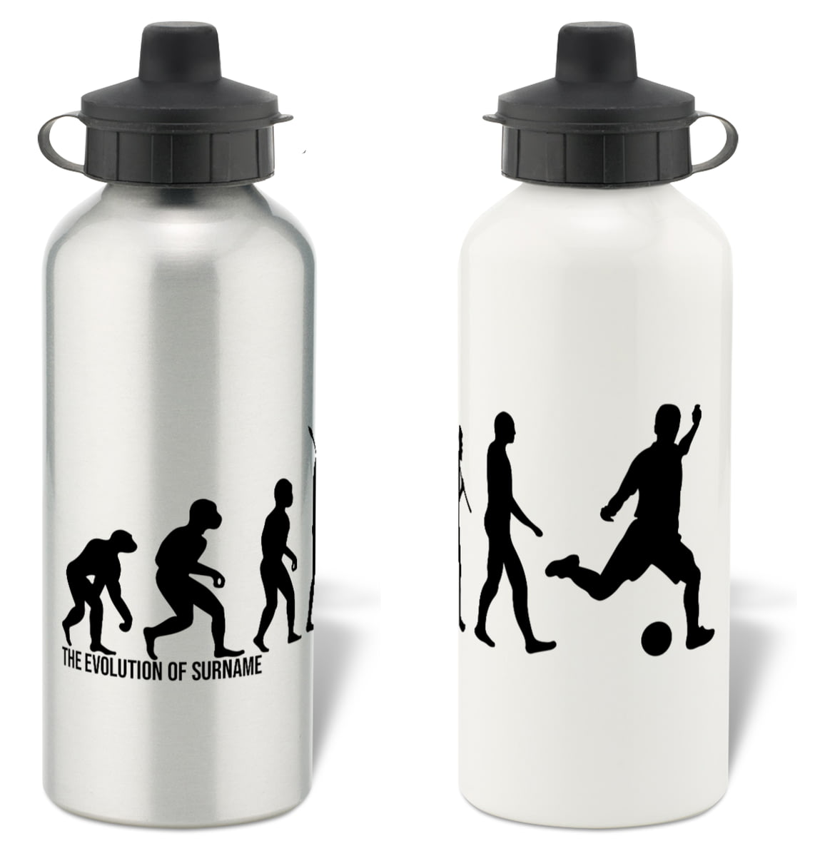 Personalised Wolves FC Player Evolution Aluminium Sports Water Bottle ...