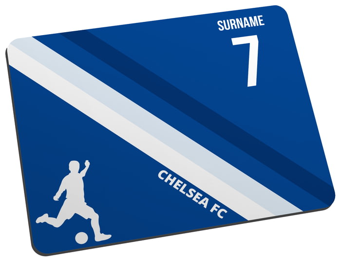 Personalised Colour Stripe Mouse Mat for Chelsea football fans from Go ...