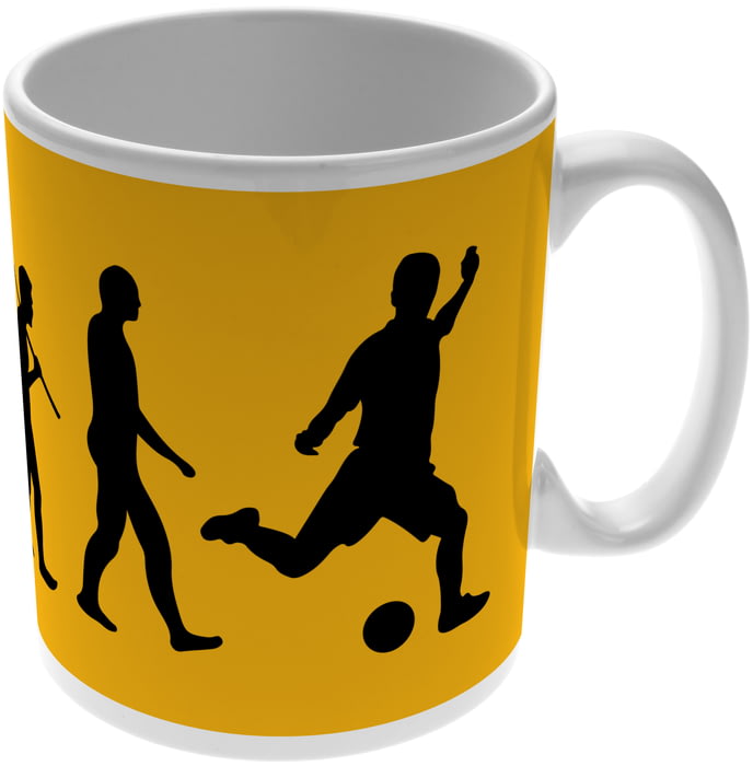 Personalised Football Player Evolution 11oz Ceramic Mug for Wolves fans ...