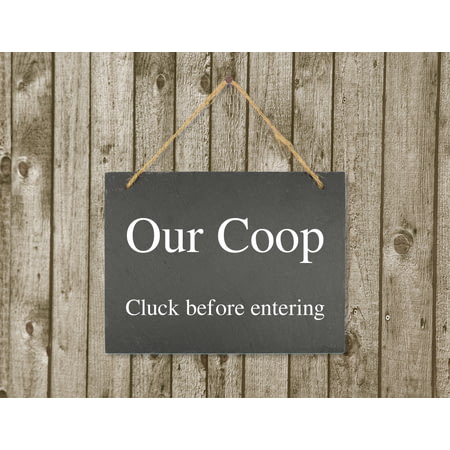 Personalised Large Hanging Slate Plaque/Sign - 25x20cm - Garden, Shed ...